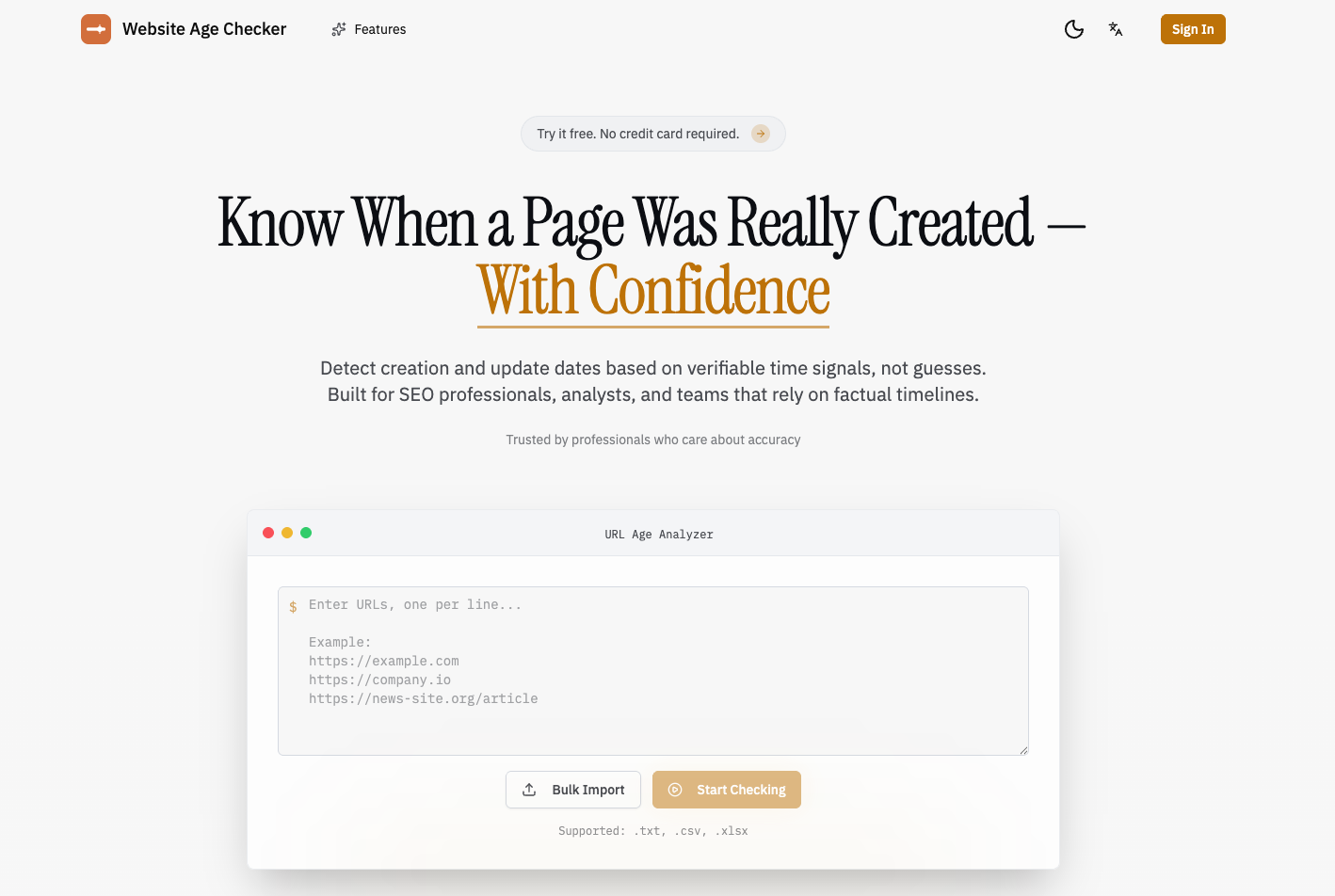 Website Age Checker — Know When a Page Was Really Created